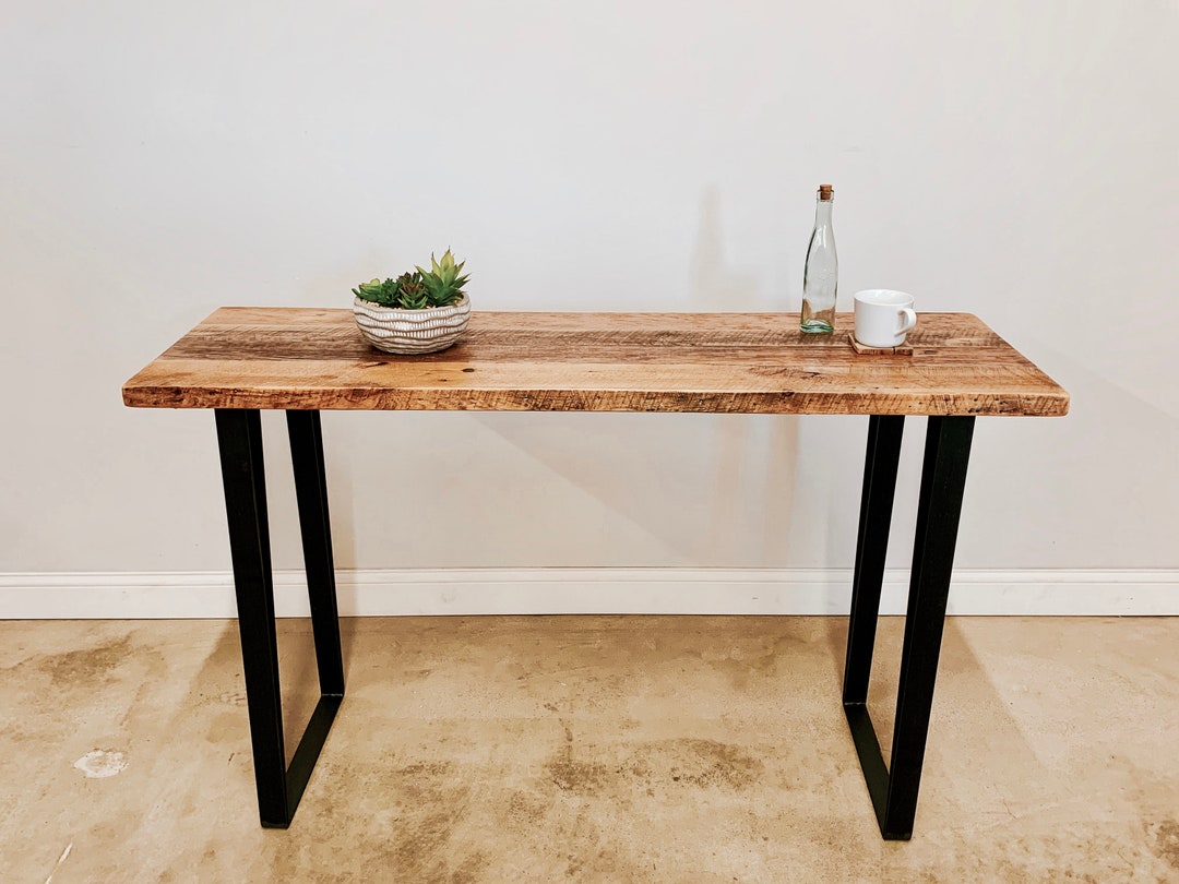 Reclaimed Urban Wood, Counter Height Entry Table, 36 Inch High,hallway ...