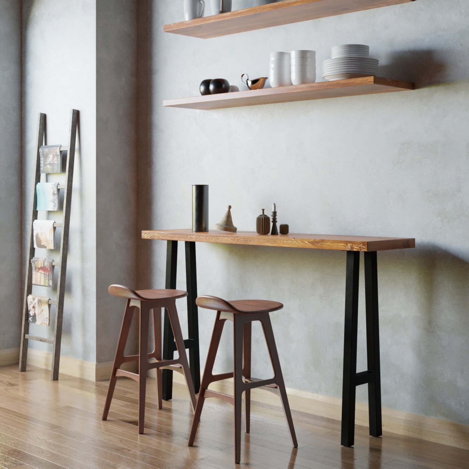 Metal Table Legs - A Frame Style - Set of 2- Powder Coated- Metal Leg ...