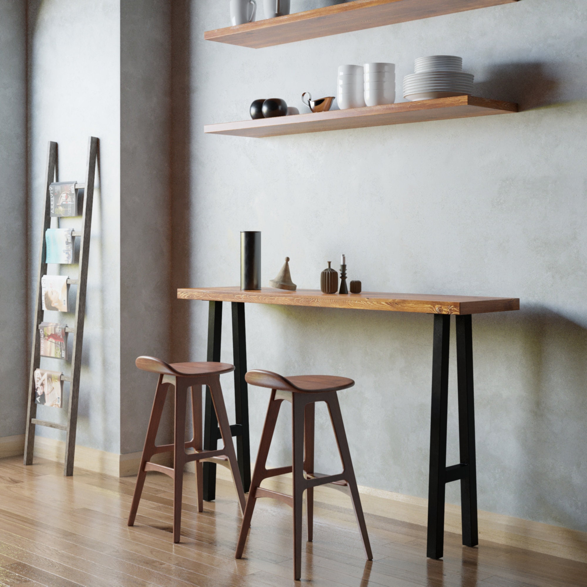 Metal Table Legs - A Frame Style - Set of 2- Powder Coated- Metal Leg ...