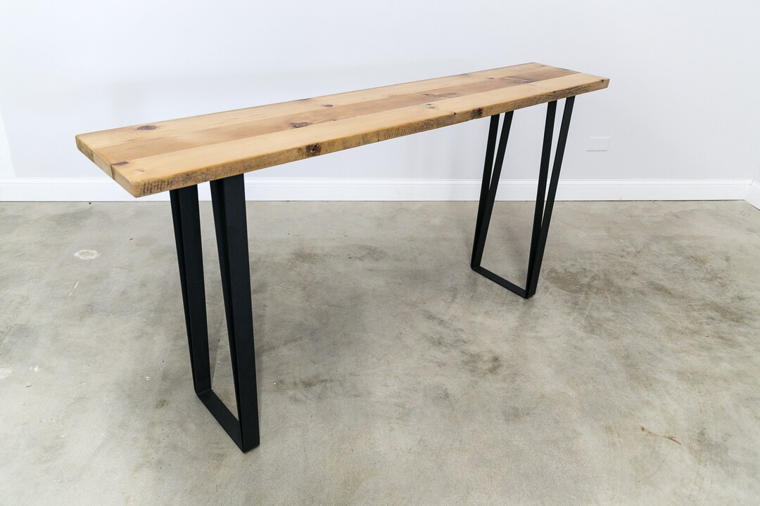 Barn XO Reclaimed Wood Counter Height Entry Table, 36 Inch High,hallway ...