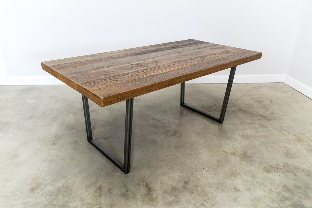 Rustic Farmhouse Dining Table With Brooklynn Legs, Choose From Size and ...