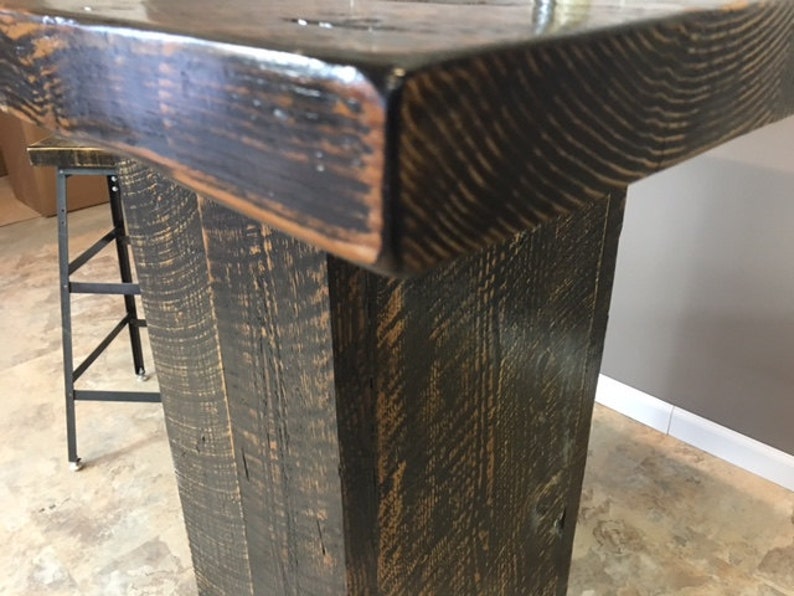 Reclaimed Wood Bar Table Pub Table Patio Table Cafe Table - Etsy