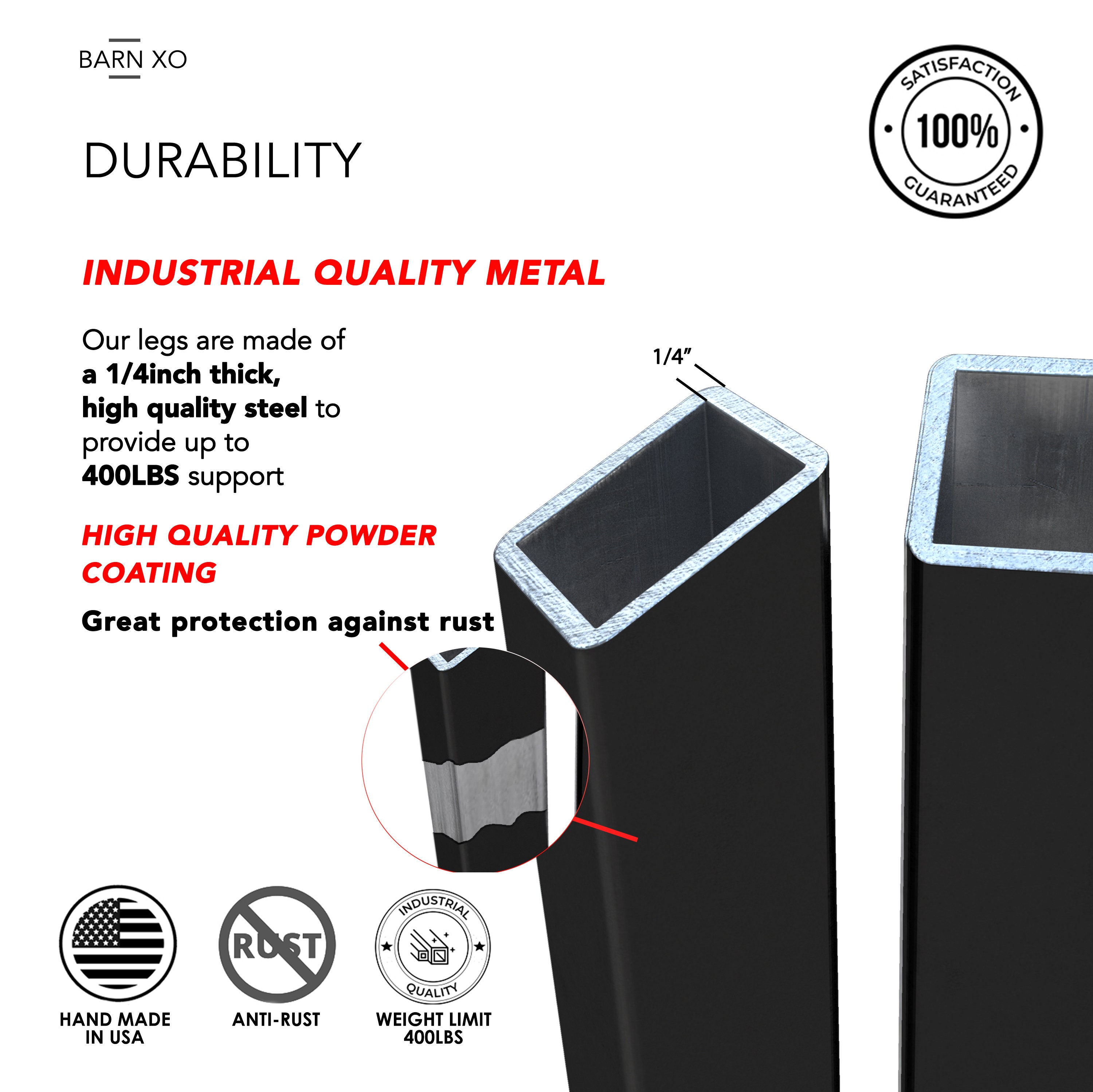 Square Metal Leg 1.5x1.5 set of 2 Counter Heigh - Etsy