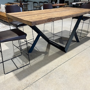 Bar Height Solid Wood Table, Standing Height , Wood Bar Table Thick ...