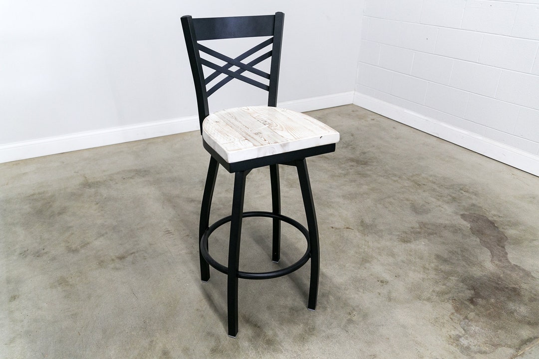 30 Inch Barstool Swivel Stool | X Back | Restaurant Grade - Fast ...