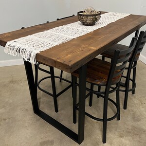 Bar Height/high Top,rectangular Pub Table,standing Height Bar Table ...