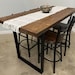 Bar Height/high Top,rectangular Pub Table,standing Height Bar Table ...