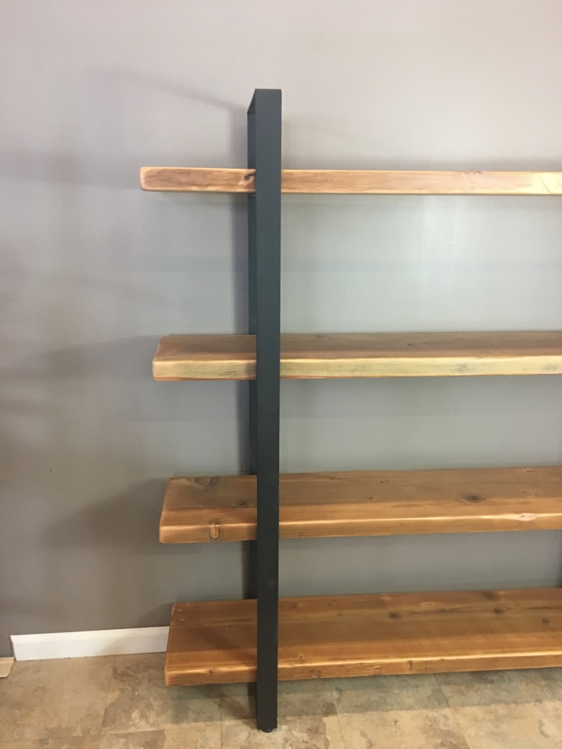 Wood Shelvesshelving Unit With 4 Reclaimed Wood Shelves | Etsy