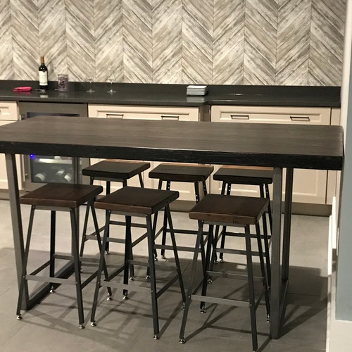 Bar Height Table Restaurant Table Pub Table With Powder | Etsy