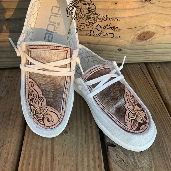 Tooled Leather Shoes - Etsy