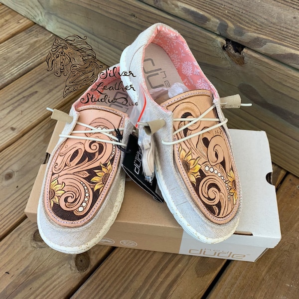 Tooled Leather Shoes - Etsy