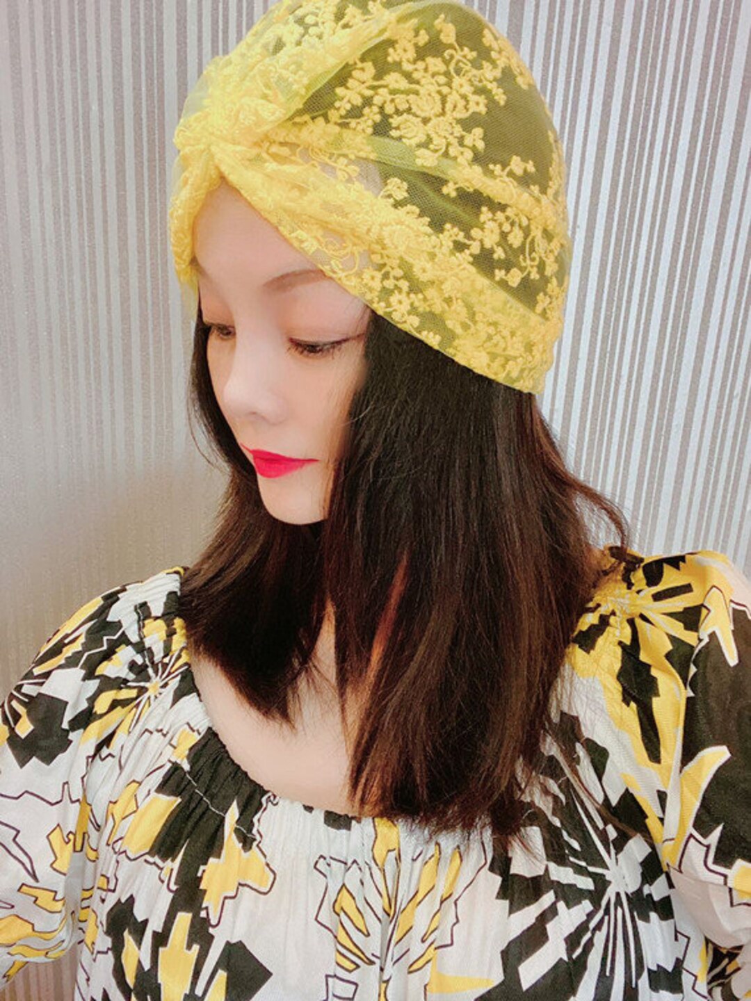 Flower Embroidered Lace Turban Women Fashion - Etsy