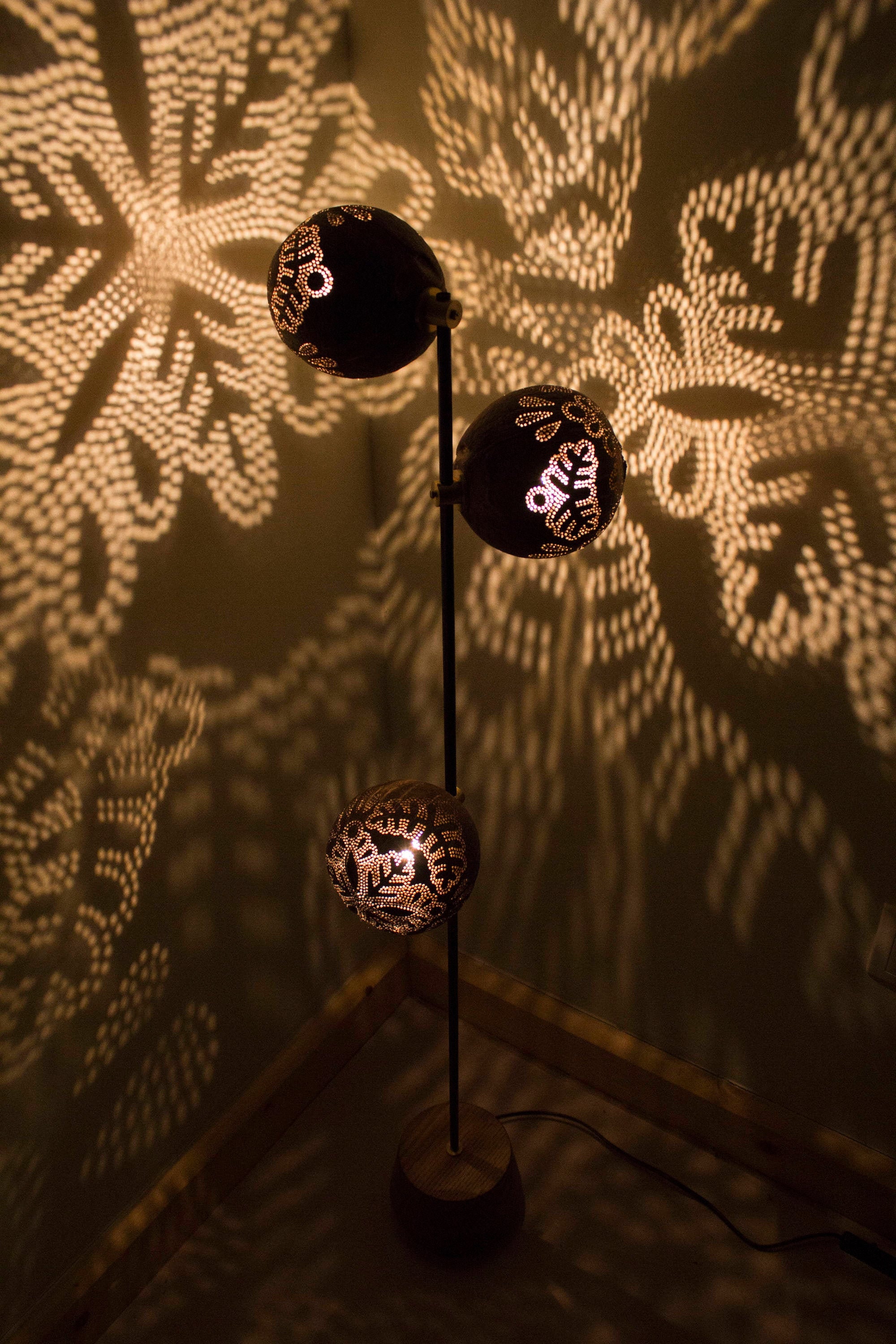 Cocolight 13 Decorative Lighting Floor Lamp Coconut Lamp - Etsy