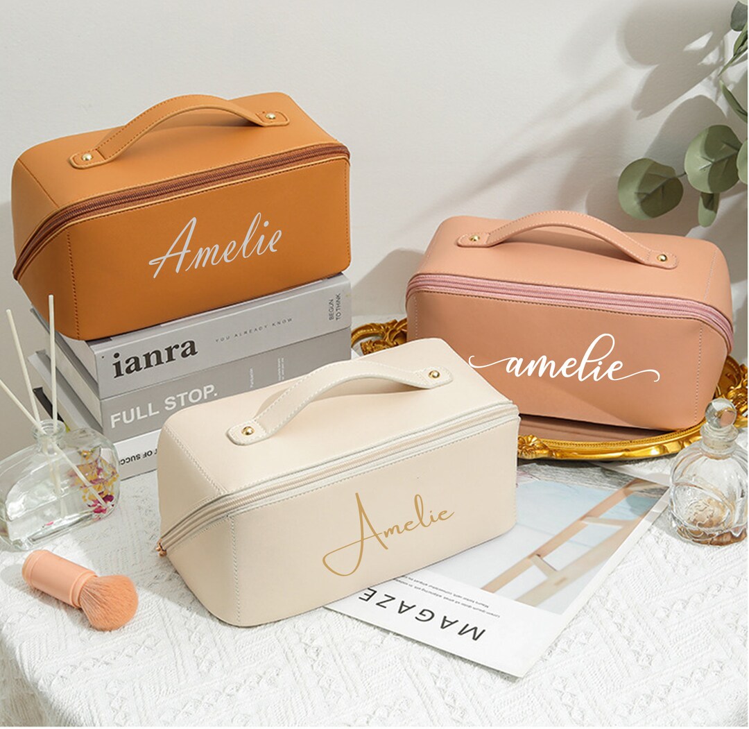 Personalised Cosmetic Bag With Monogram Custom Makeup Bag - Etsy