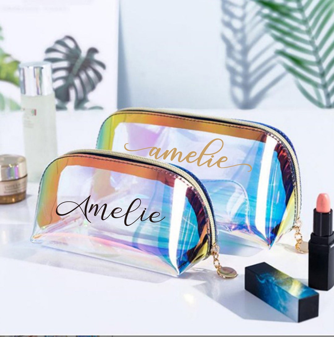 Personalised Cosmetic Bag With Monogram | Custom Makeup Bag ...
