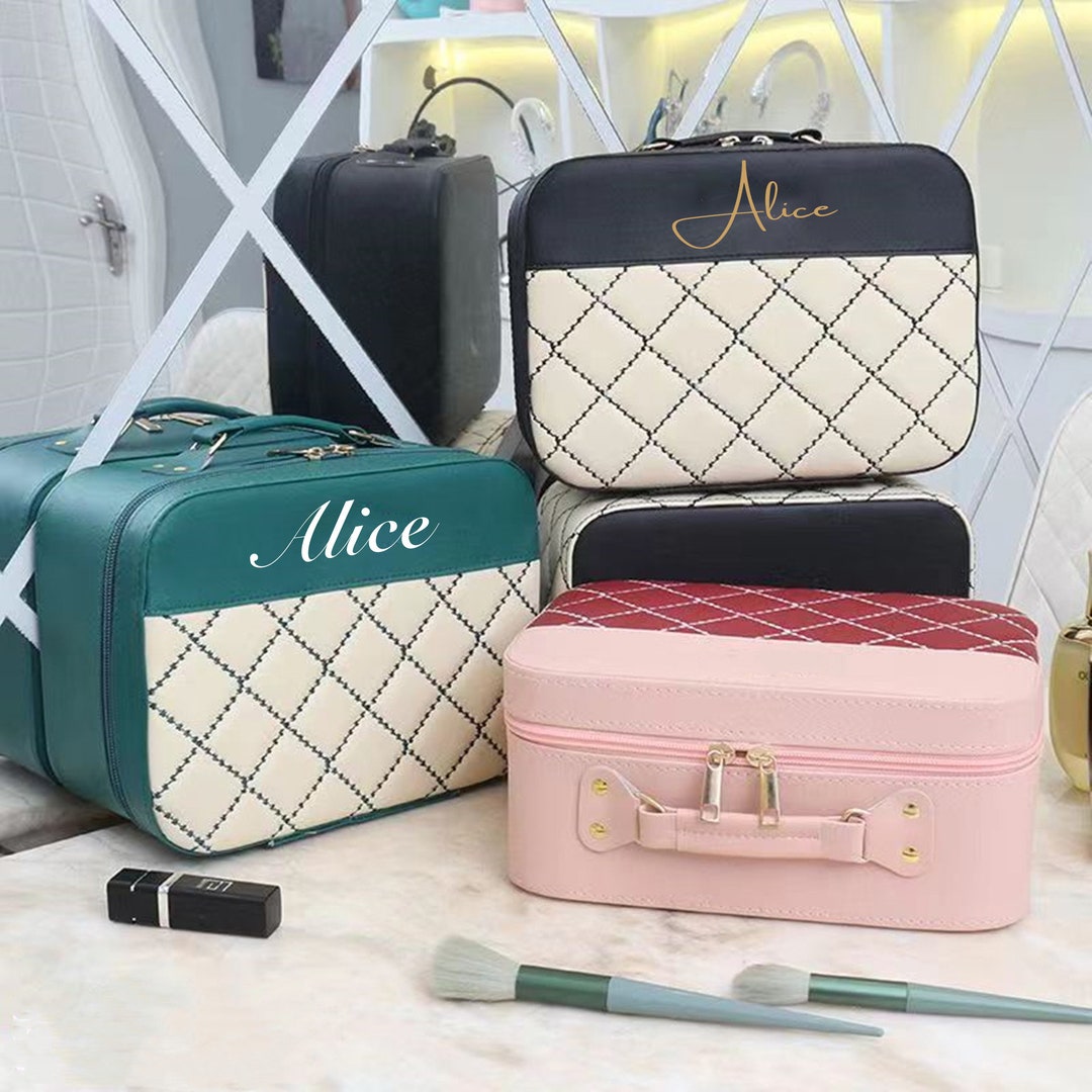 Personalised Cosmetic Bag With Monogram | Custom Makeup Bag ...