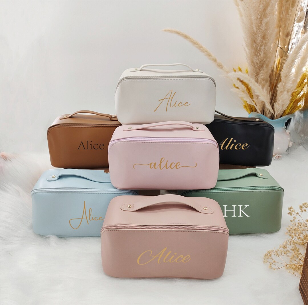 Personalised Cosmetic Bag With Monogram | Custom Makeup Bag ...