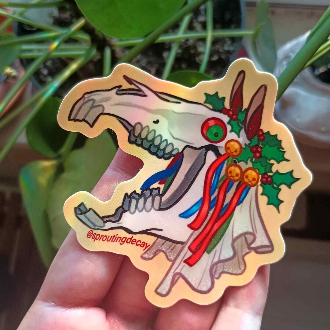 Mari Lwyd Sticker - Etsy