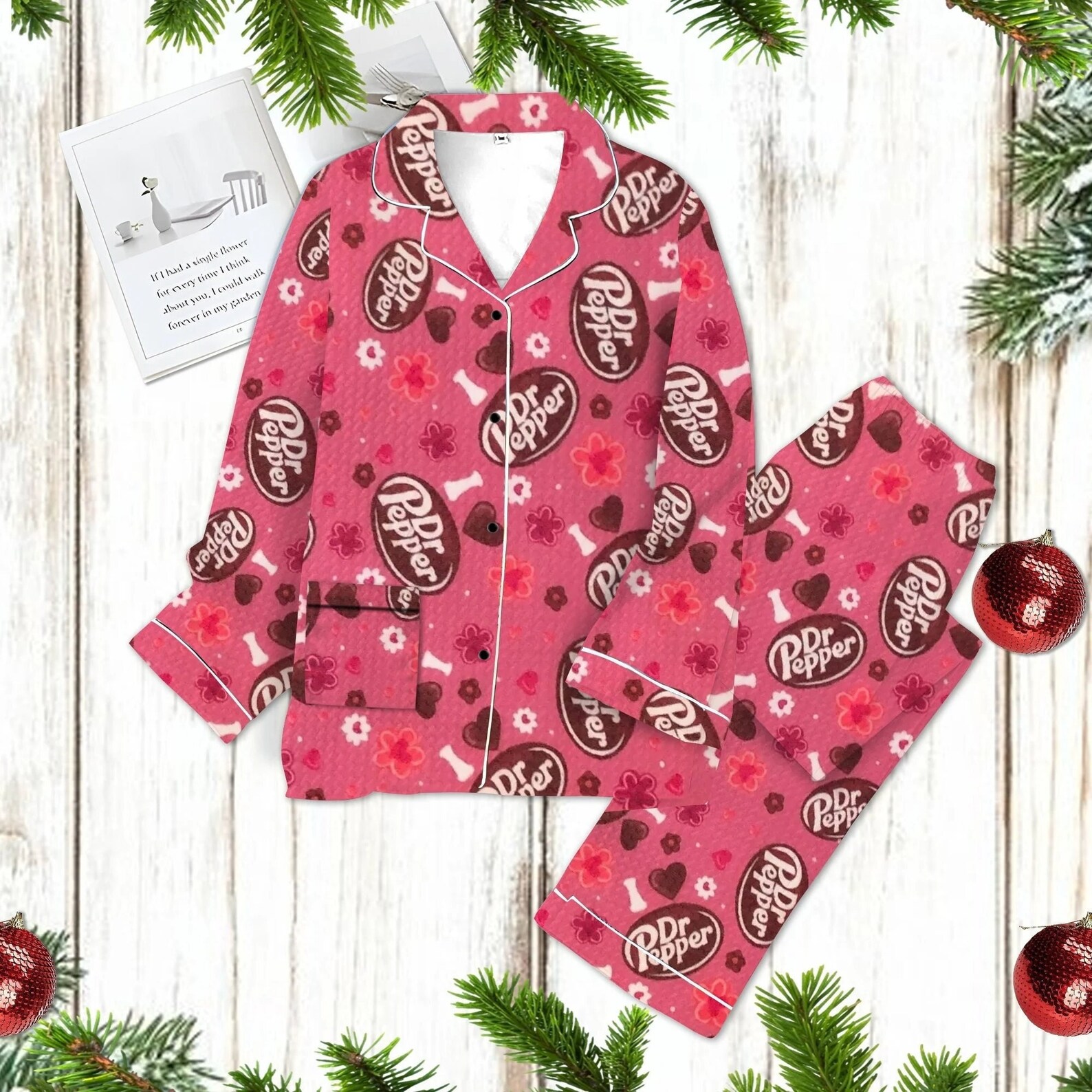 Dr Pepper Pajamas Set Dr Pepper Womens Pajamas Dr Pepper - Etsy