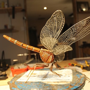 Wire Sculpture Dragonfly - Etsy