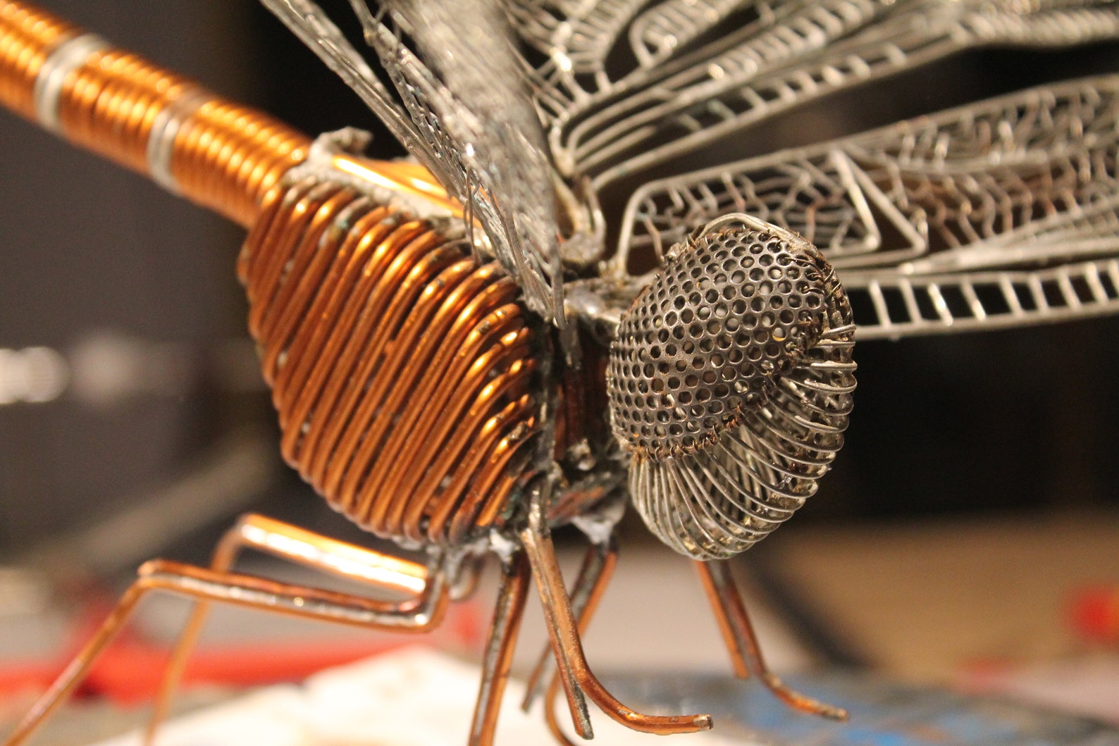 Wire Sculpture Dragonfly - Etsy