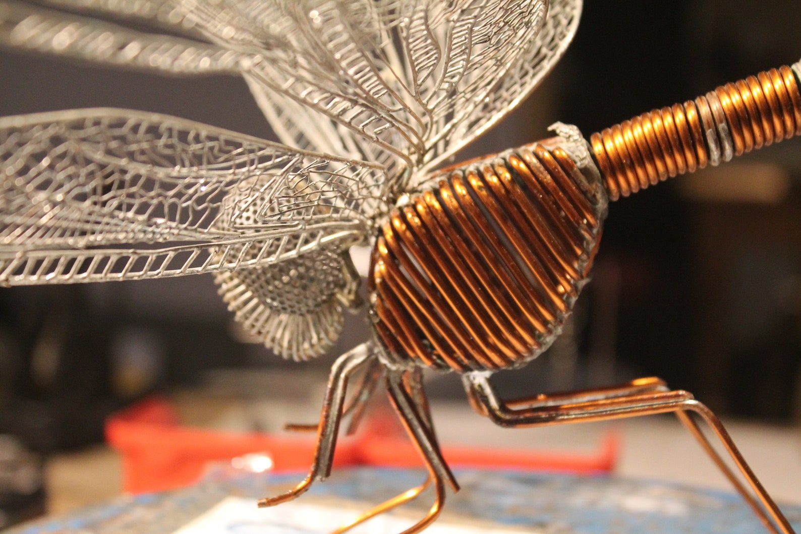 Wire Sculpture Dragonfly - Etsy