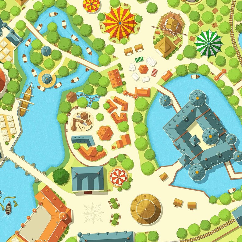 Custom Map Design | Illustrated Maps for Parks, Zoos, Events, and More ...