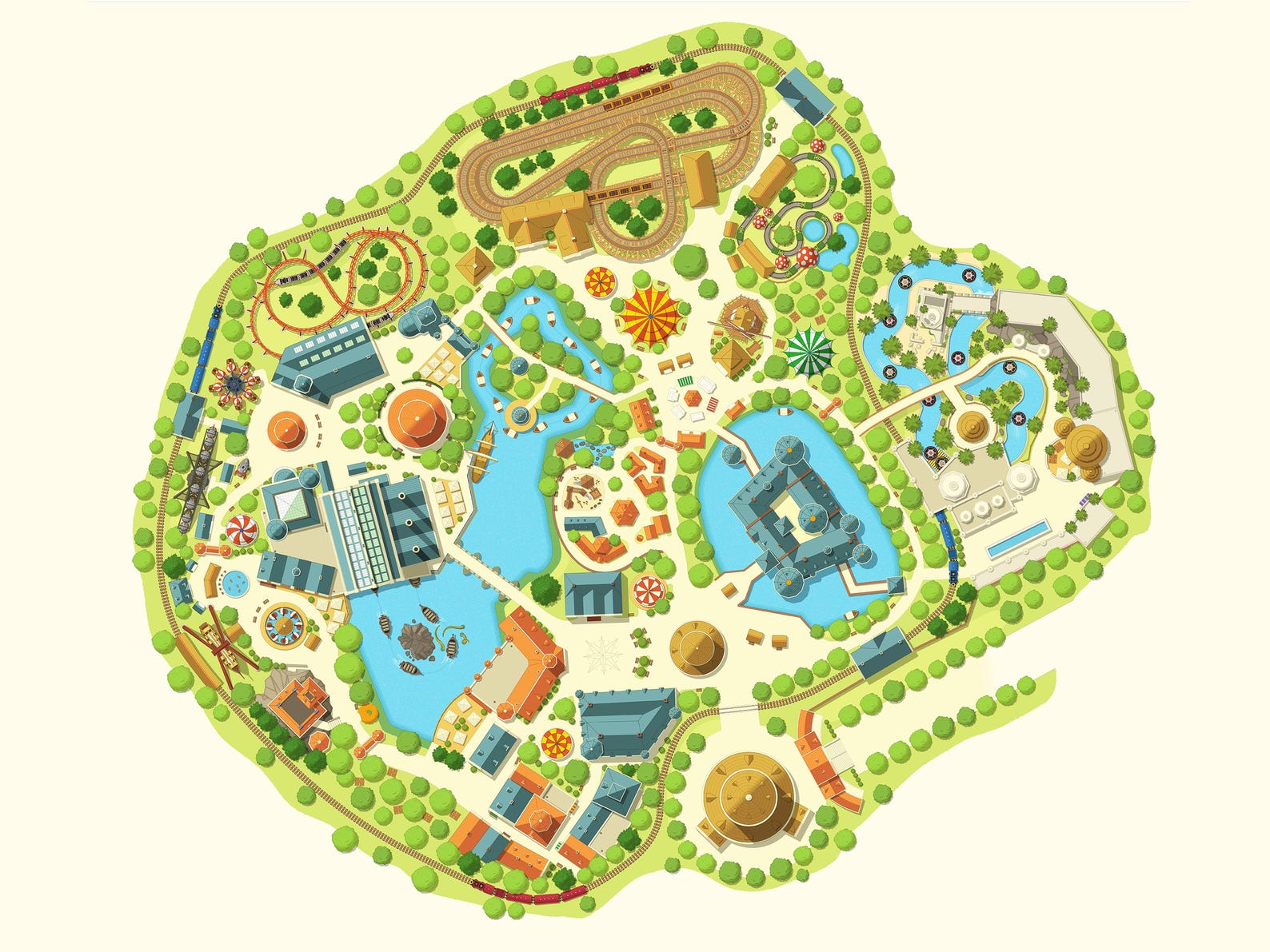 Custom Map Design | Illustrated Maps for Parks, Zoos, Events, and More ...