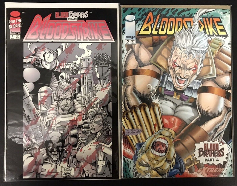 Vintage 1990's Retro Bloodstrike Comic Book Lot of 6 Image Comics - Etsy