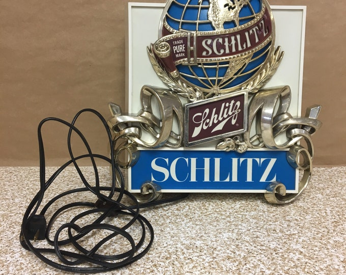 Vintage Schlitz Lighted Beer Sign Original 1977 Milwaukee Wisconsin - Etsy