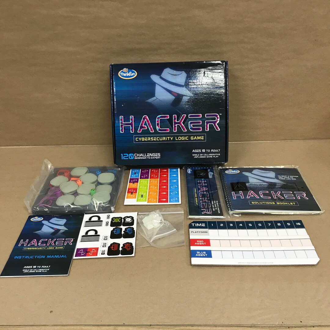 Think Fun Hacker Cybersecurity Logic Game 100% Complete Parts Sealed - Etsy
