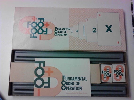 Vintage Retro 1970's Rare Foo Math Game 100% Complete | Etsy
