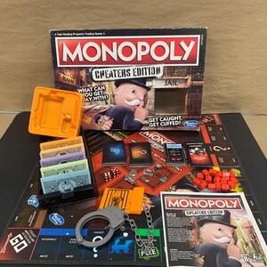 2017 Hasbro Parker Brothers Monopoly Cheaters Edition Complete - Etsy