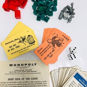 Vintage 1970’s Monopoly Board Game No 9 General Mills Complete - Etsy