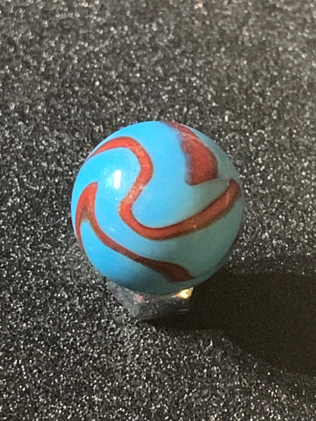 Vintage Peltier Miller Spiderman Marble .62 15.8 Mm Red Blue 3 - Etsy