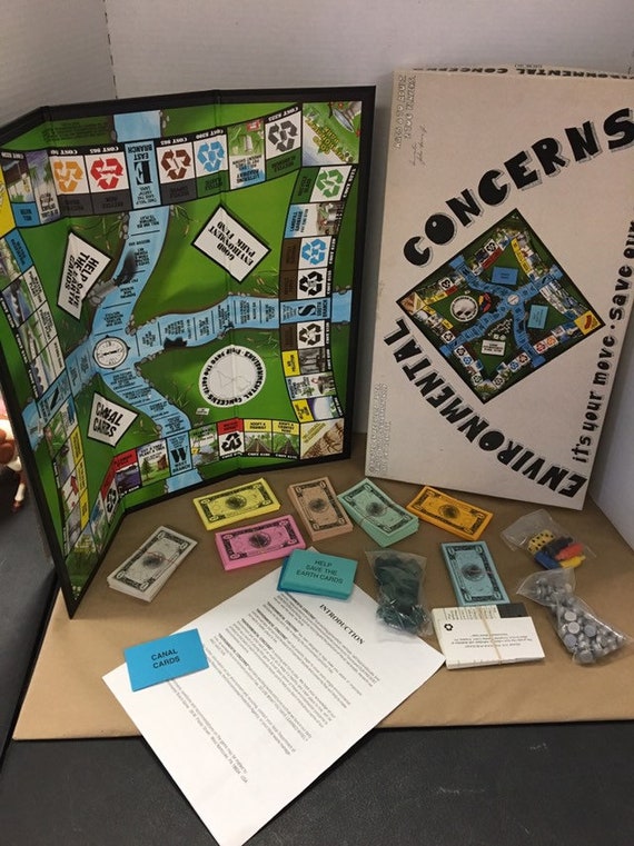 Vintage Rare Environmental Concerns Board Game Complete In Box Toys ...