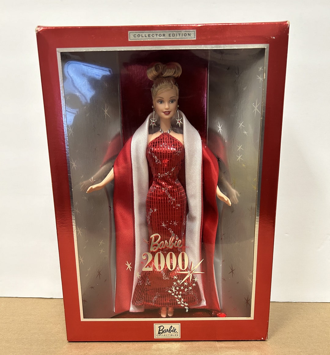 Y2K Barbie Doll 2000 Mattel Collectors Edition Red Silver Millennium ...