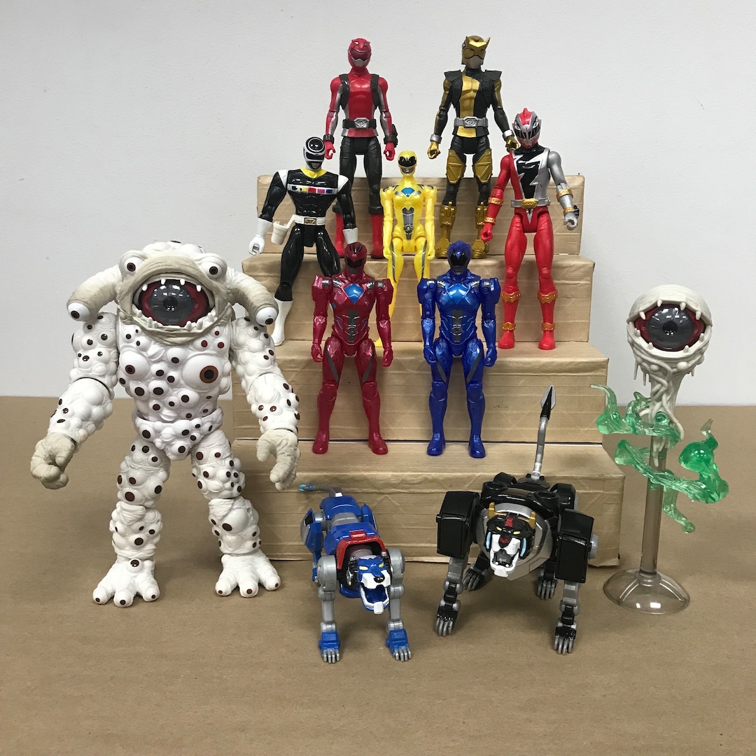 Power Rangers Mixed Action Figure Lot Mighty Morphin Heroes Villains ...