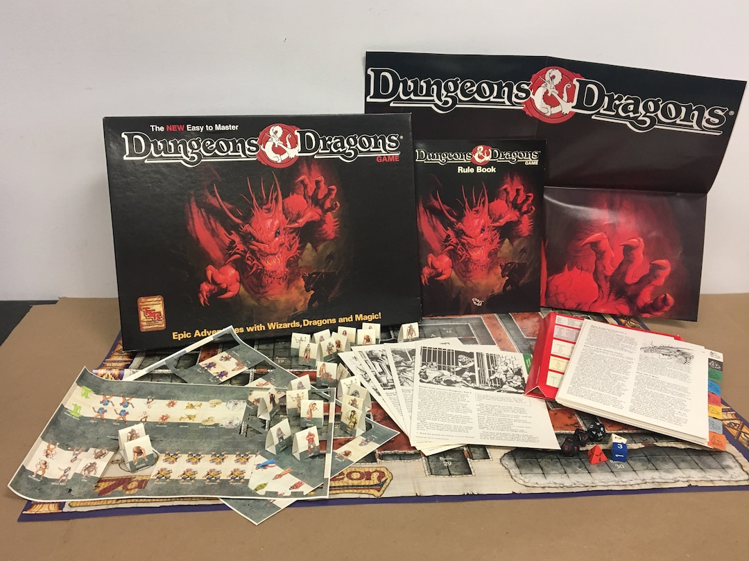 Vintage Dungeons and Dragons Board Game 1991 TSR 1070 W/ - Etsy