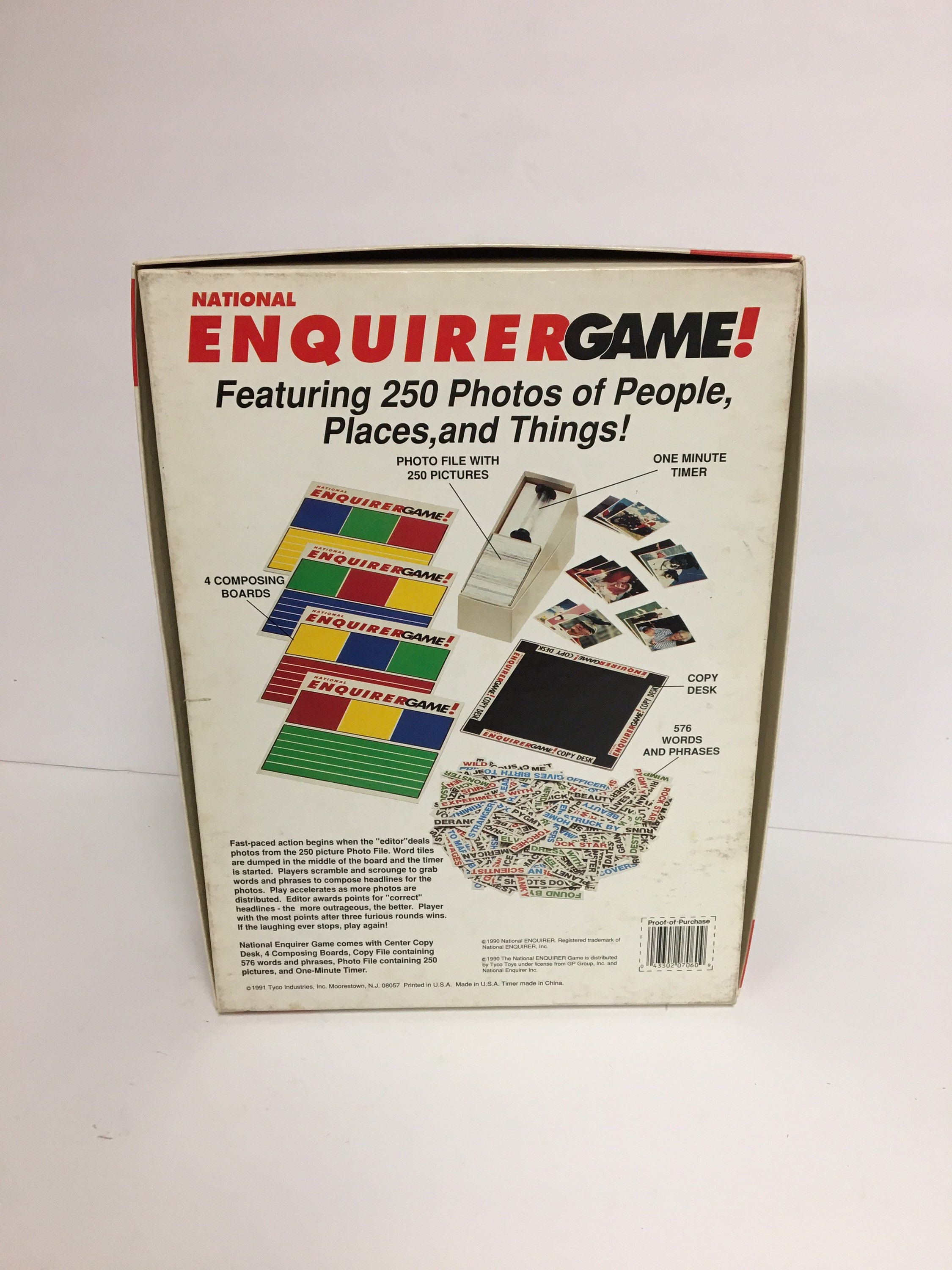 Vintage National Enquirer News Headline Game Princess Diana Ronald ...
