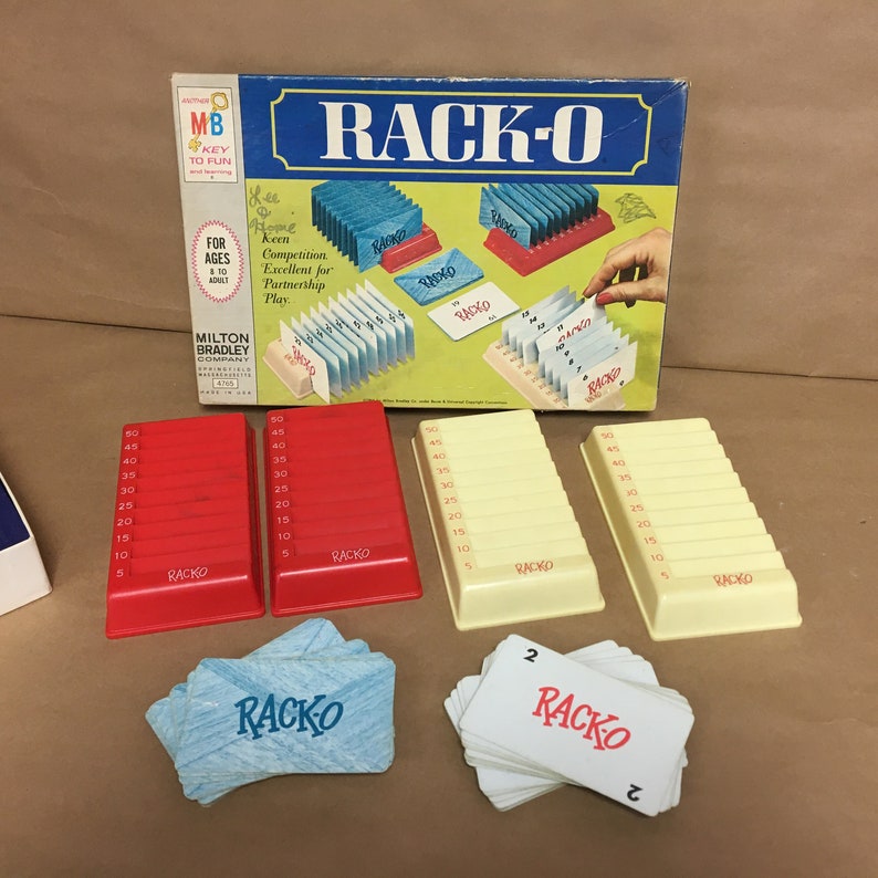 Vintage Rack-o Racko Card Game Complete in Original Box Milton | Etsy