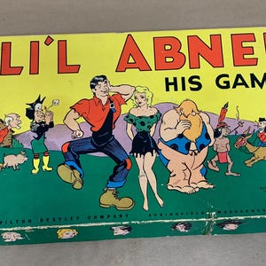 Vintage 1946 Milton Bradley Li’l Abner His Game No. 4166 - Etsy