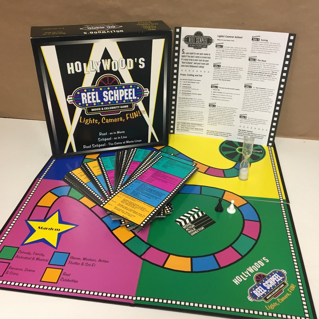 Vintage 1990’s Retro 1998 Hollywood’s Reel Schpeel Movie & Celebrity ...