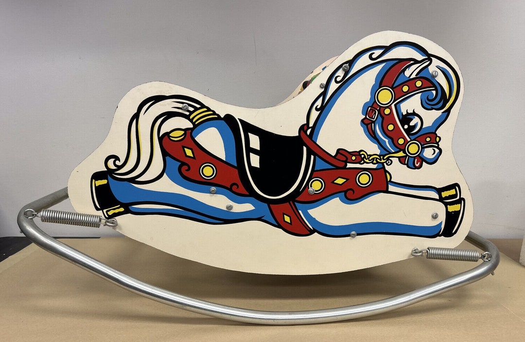 Vintage 1960's Baby Toddler Bouncy Rocker Rocking Spring Horse Pony ...