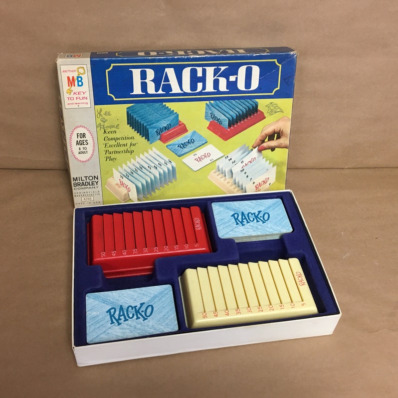 Vintage Rack-o Racko Card Game Complete in Original Box Milton - Etsy