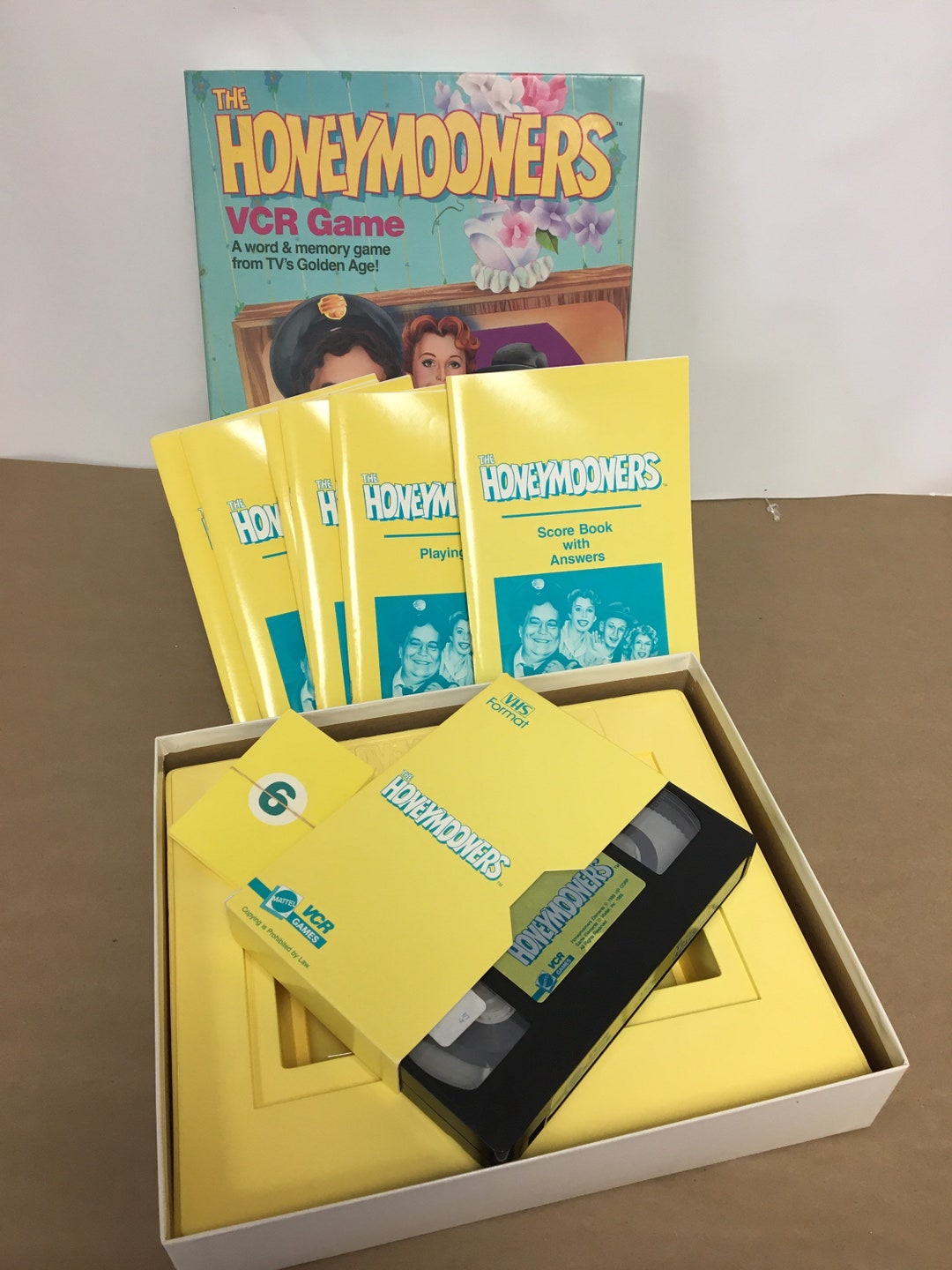 Vintage 1980's the Honeymooners VCR VHS Game 1986 Mattel Jackie Gleason ...