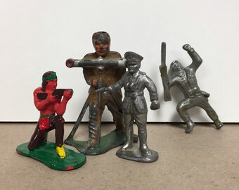 Antique Lead Figures - Etsy