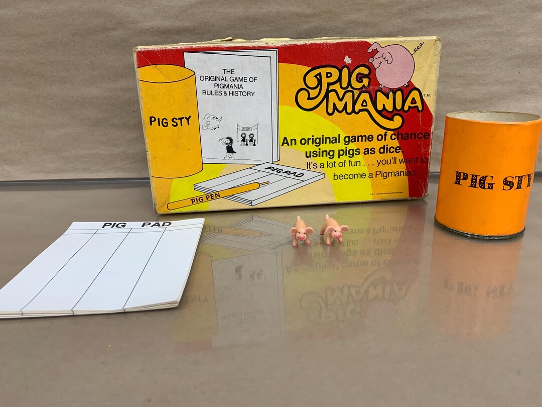 Vintage 1977 Pig Mania David Moffat Enterprises Recycled Paper Products ...