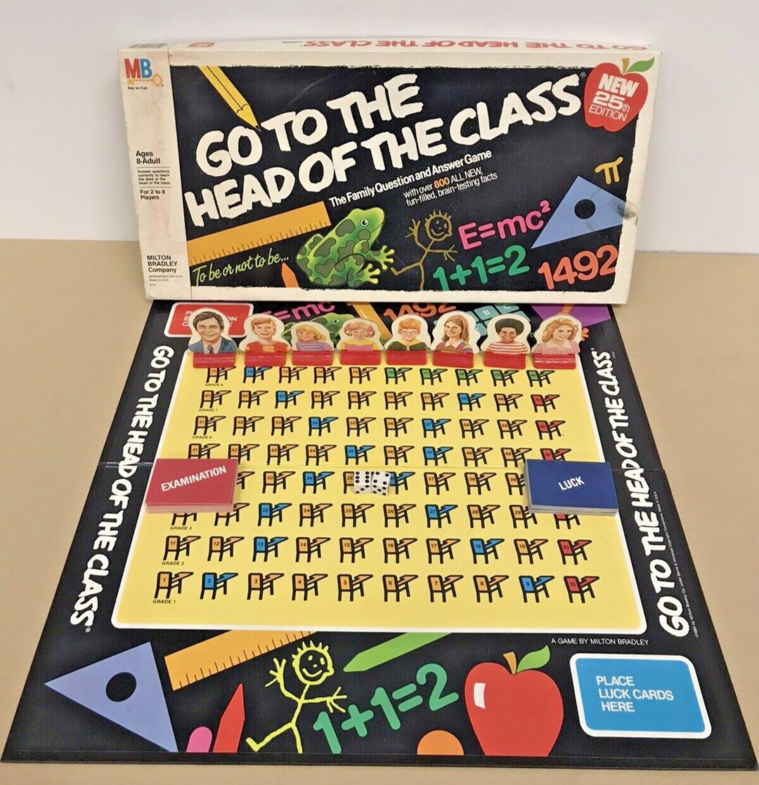 Vintage 25th Edition Go to the Head of the Class Board Game Complete ...