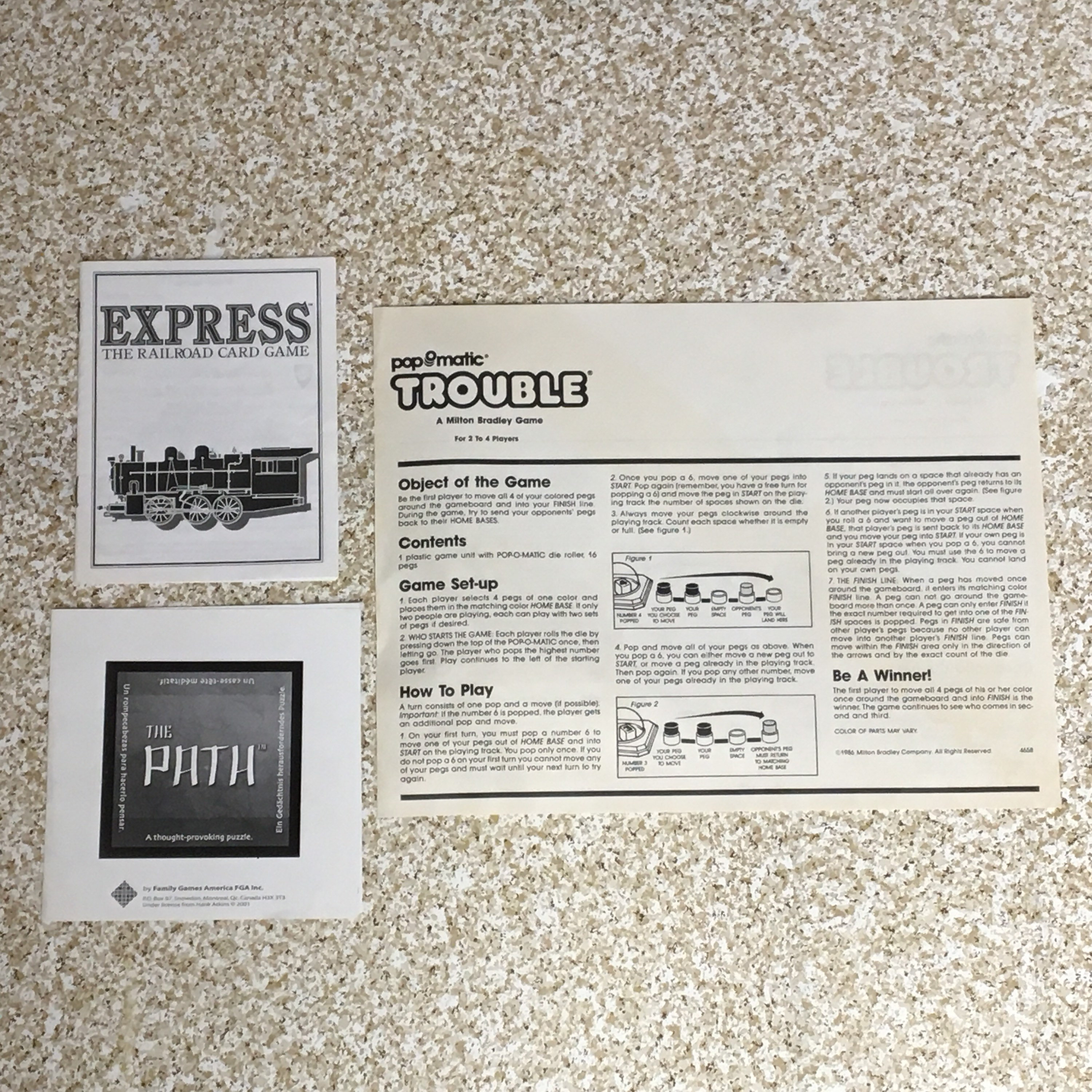 Railroad Express Card Game the Path Trouble Vegas Lot of 4 | Etsy